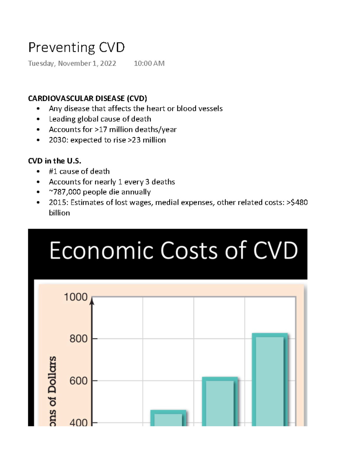 Preventing CVD - Dr. Gray - CARDIOVASCULAR DISEASE (CVD) Any disease ...