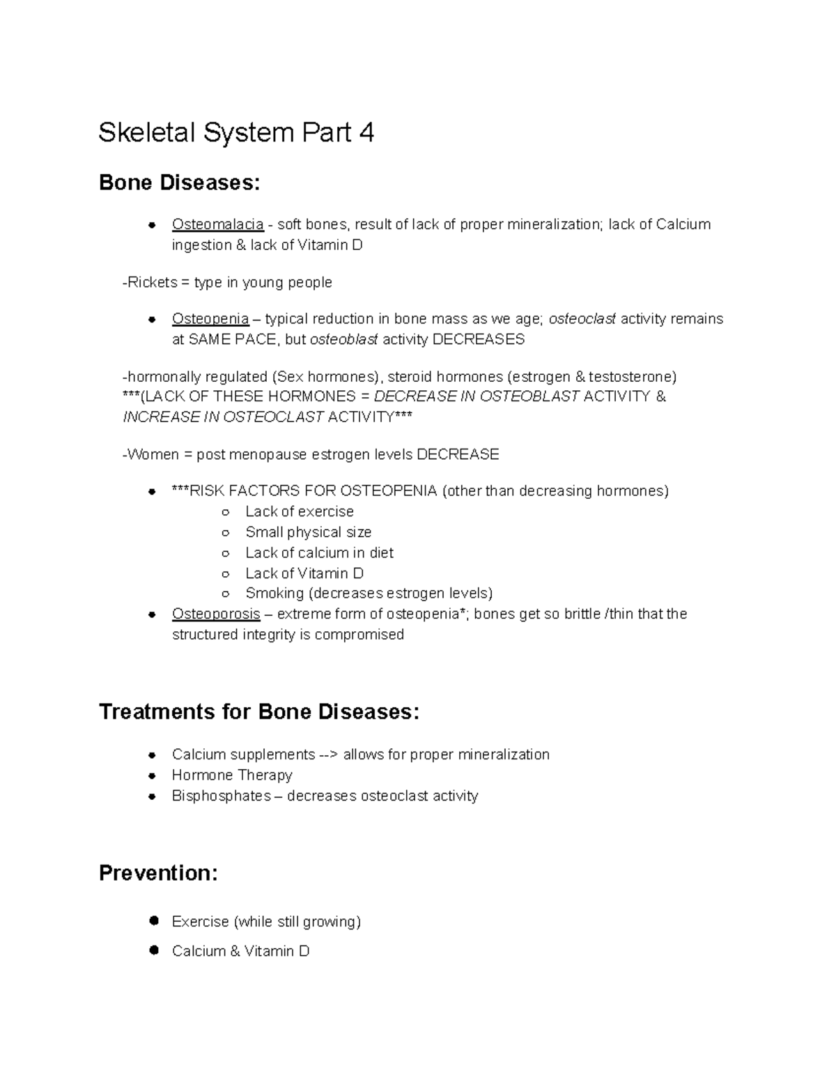 Skeletal System Part 4 - important key notes for exams - Skeletal ...