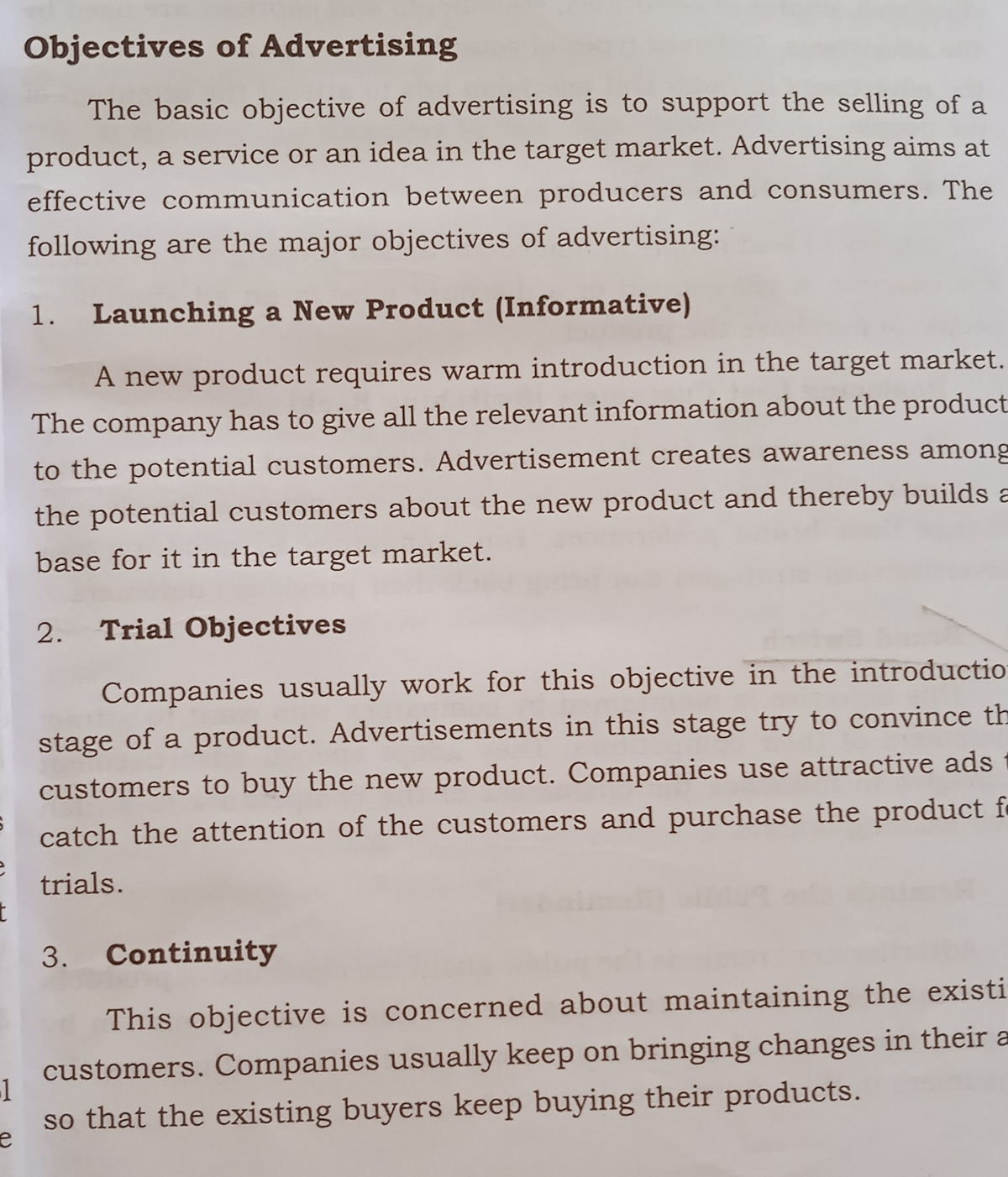 Objectives of advertising - Advertisement and sale management - Studocu