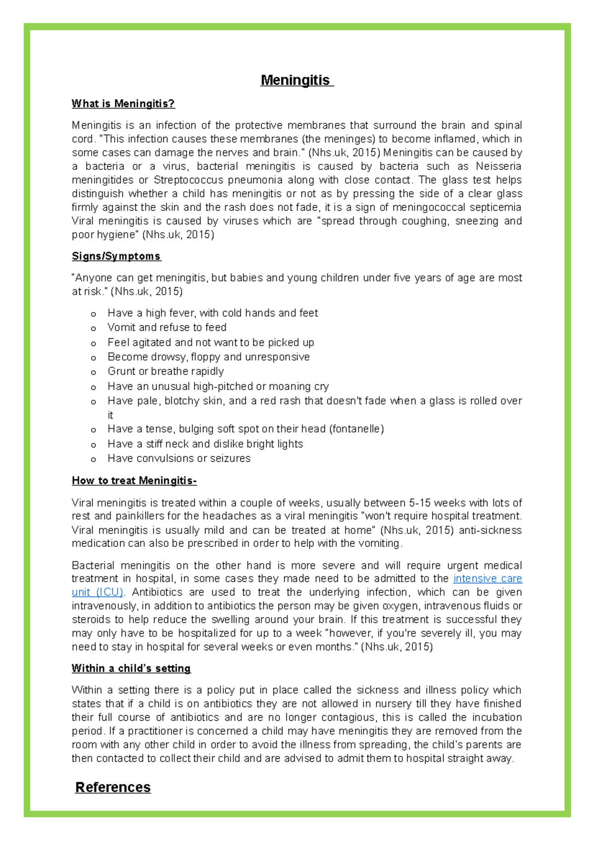 Meningitis - Lecture notes 7 - Meningitis What is Meningitis ...