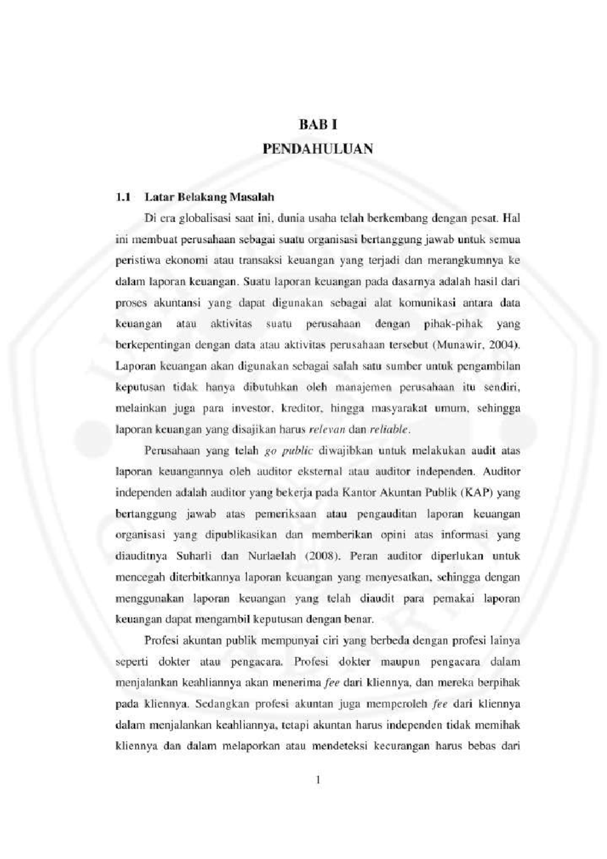 Chapter 1 analysis of financial statements on Indosat companies ...