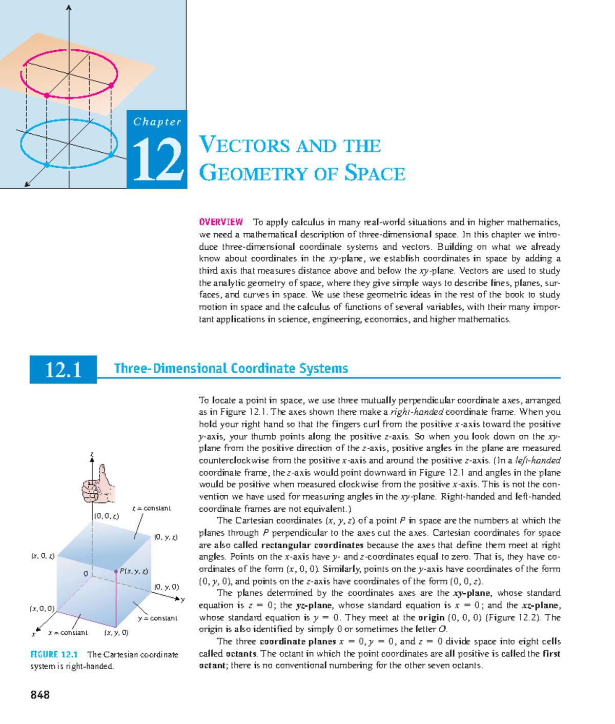 Calculus-12 - VECTORS AND THE GEOMETRY OF SPACE - VECTORS AND THE ...