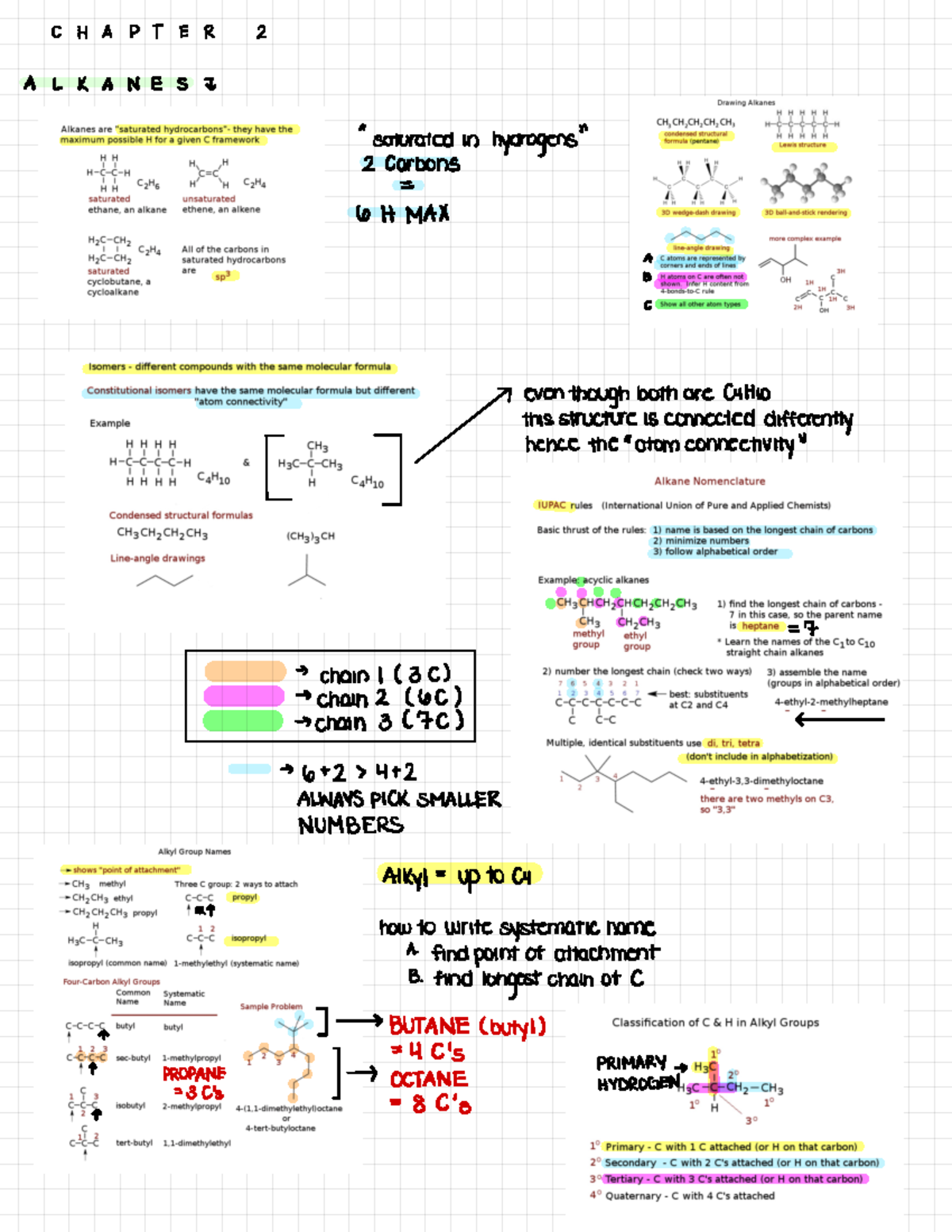 Organic Chemistry - Chapter 2 - C H A P T E R 2 A L K A N E S L ...