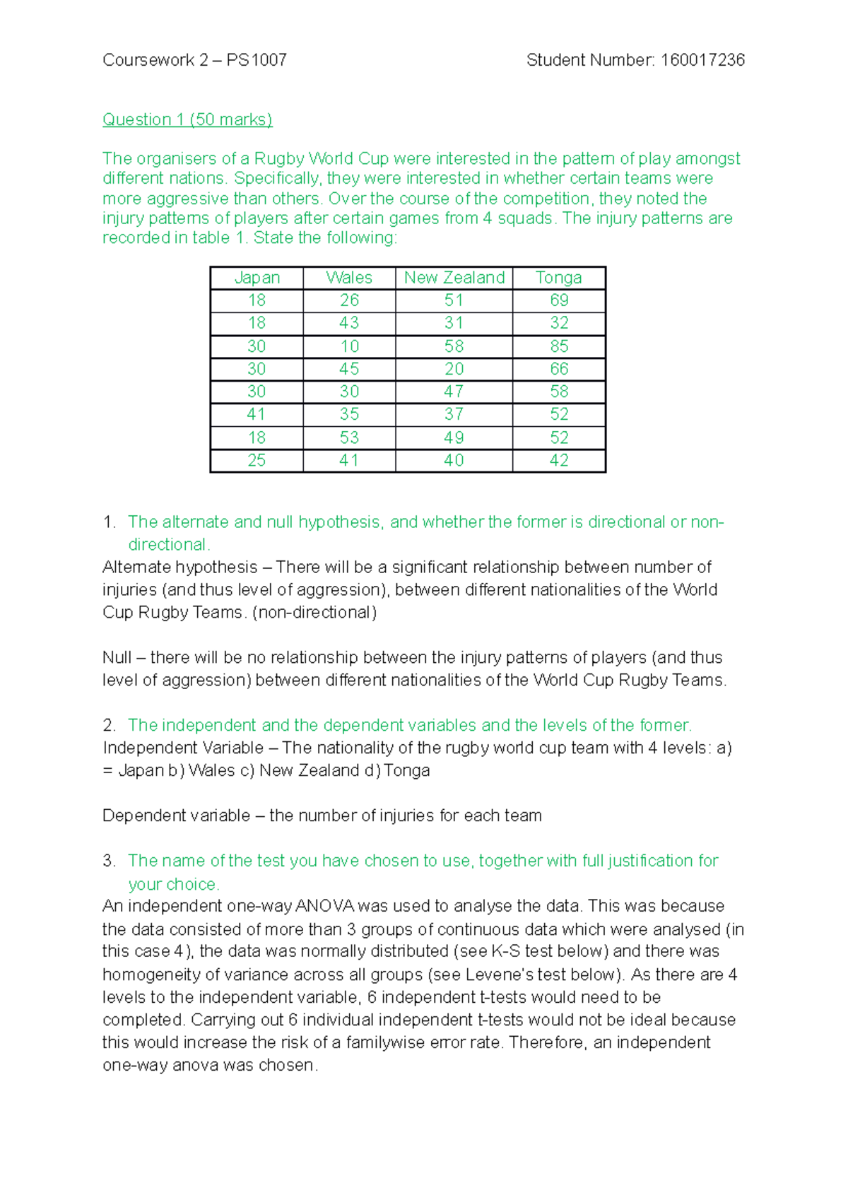 Coursework 2 Final - ps1007 - Coursework 2 PS1007 Student Number ...