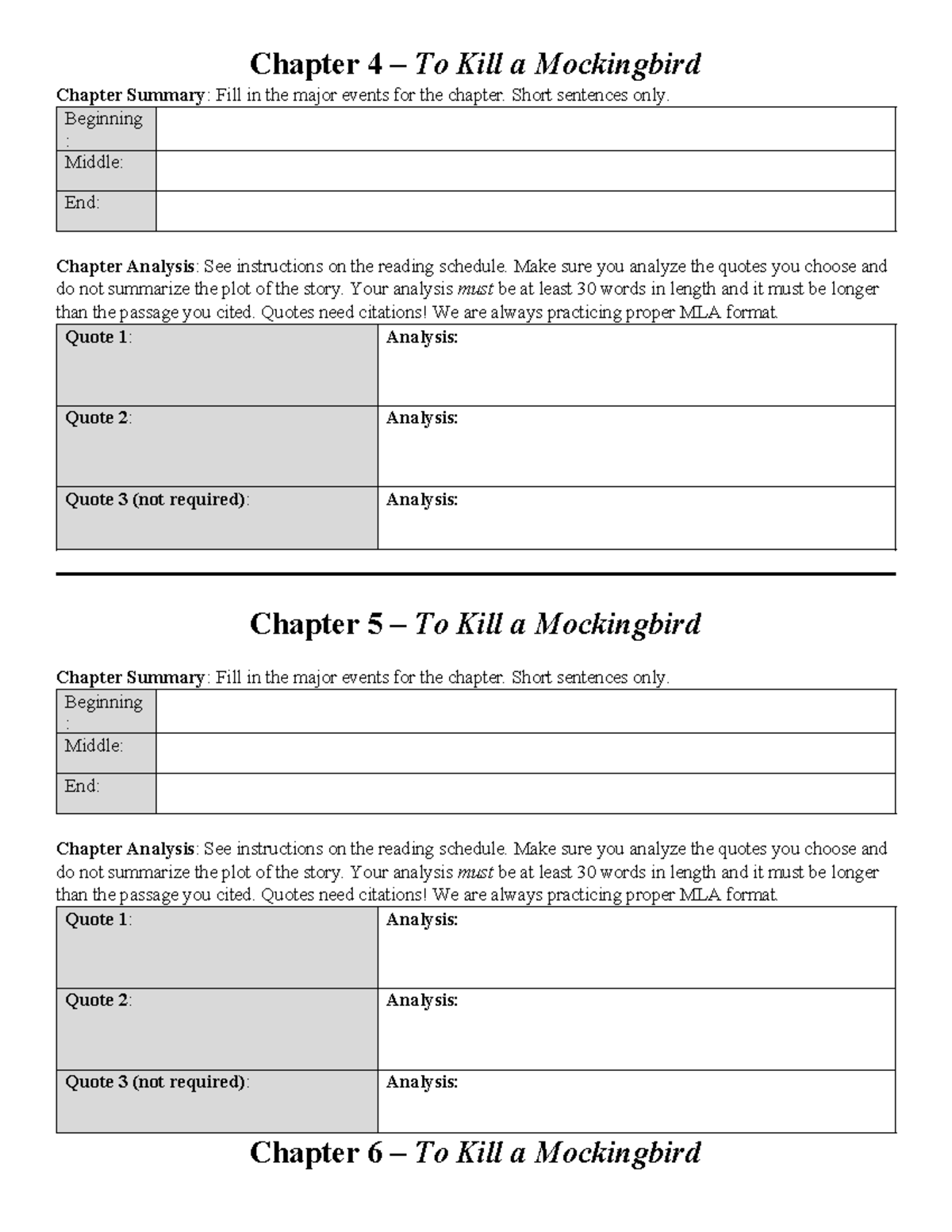 Chapter 4-8 Summary and Analysis-1 - Chapter 4 – To Kill a Mockingbird ...