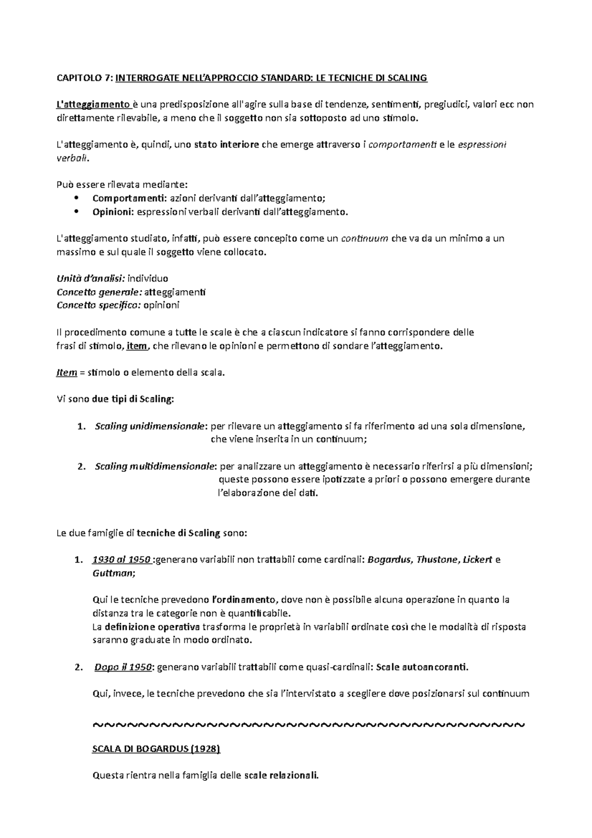 Capit 7 - Riassunto libro - CAPITOLO 7: INTERROGATE NELL’APPROCCIO STANDARD: LE TECNICHE DI ...