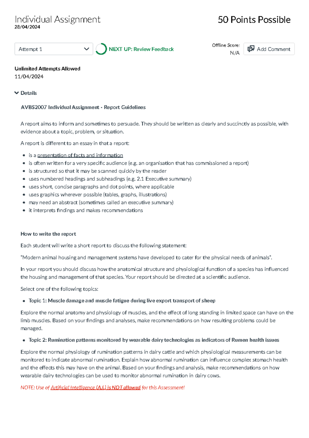 Individual Assignment - They should be wrien as clearly and succinctly ...