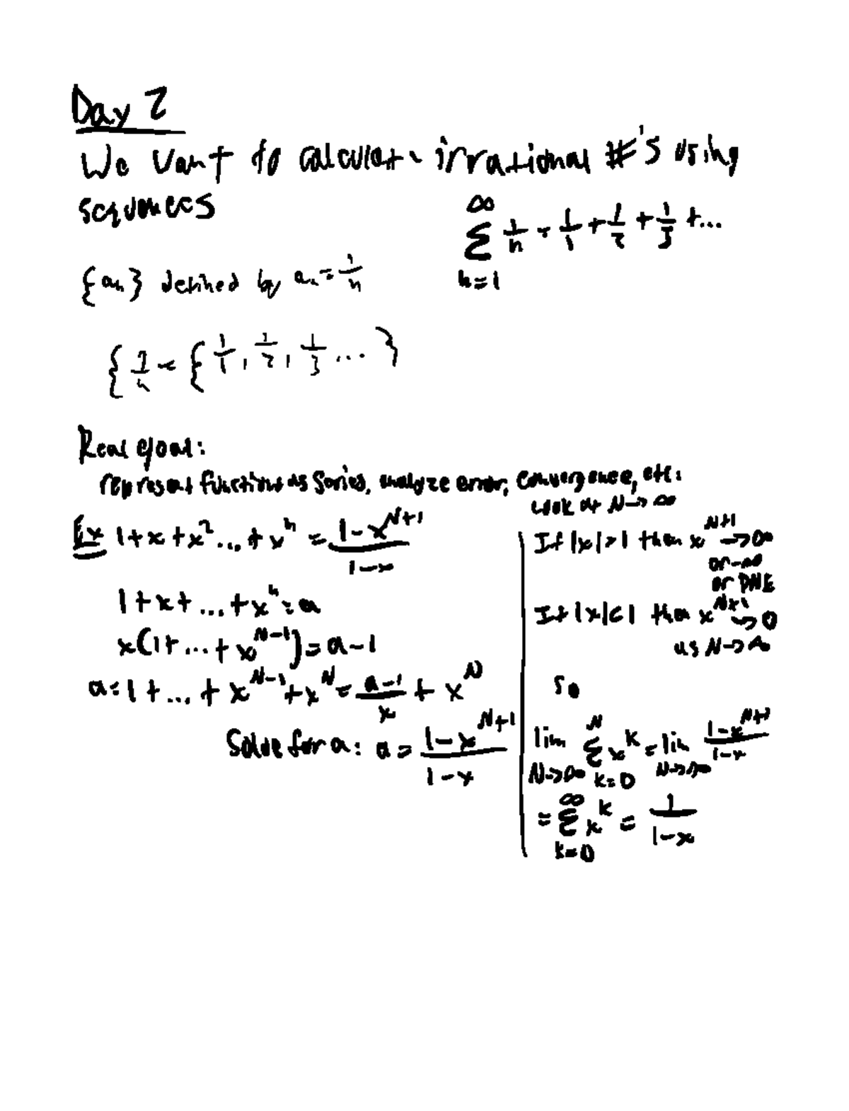 Week 1 Sequences - Éfanttocaloulat irrational susing sequences Ent tht ... Week 1 Sequences - Éfanttocaloulat irrational susing sequences Ent tht ...