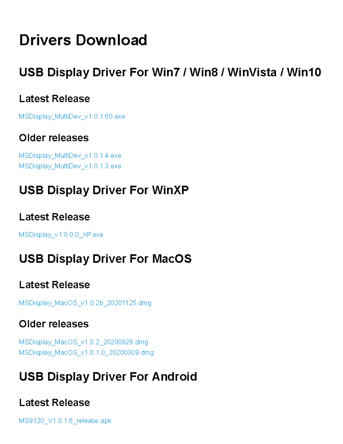 Read Me USBDisplay - teste - Drivers Download USB Display Driver For ...