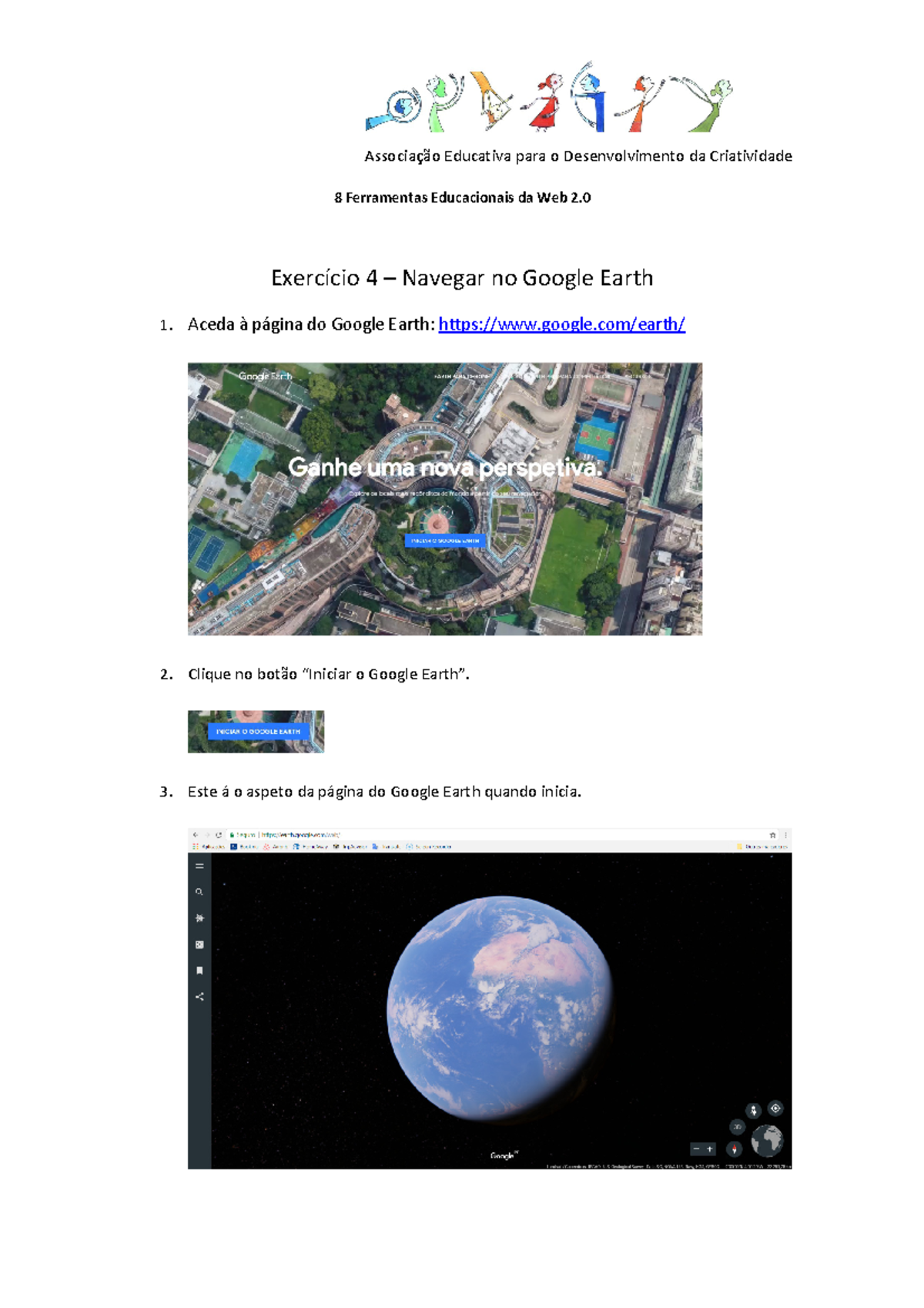 Exercício 4 – Navegar no Google Earth - 8 Ferramentas Educacionais da ...