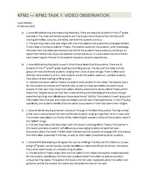 KBT2 task1 - Differentiated Instruction KBT2 Task One Chantel Romero WGU Introduction Looking at ...