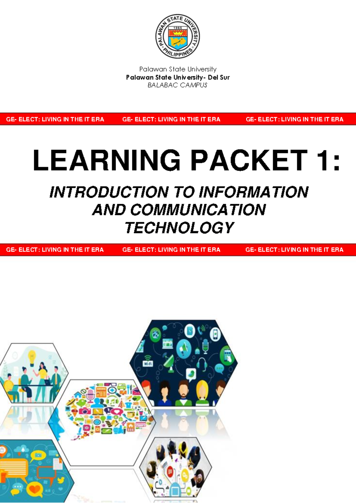 Learning Packet 1- Introduction TO Information AND Communication ...