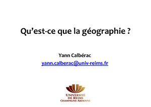 CM-qu'est-ce que la géo - Séance 1 : Qu’est-ce que la géographie ...