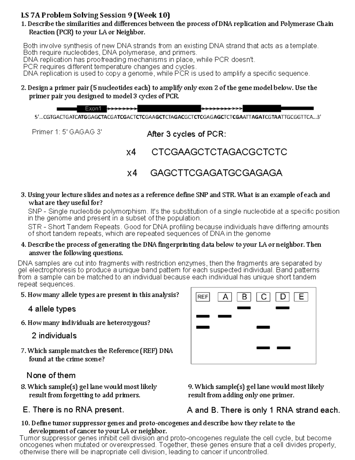 LS 7A Problem Solving Session Week 10 Online S23 - LS 7A Problem Solving Session 9 (Week 10 ...