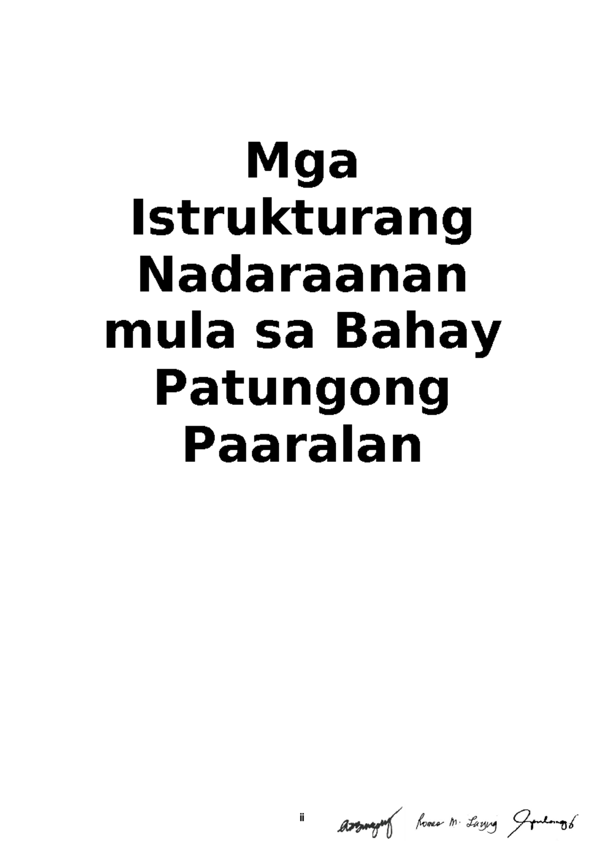 Grade 1 AP - Mga Istrukturang Nadaraanan mula sa Bahay Patungong ...