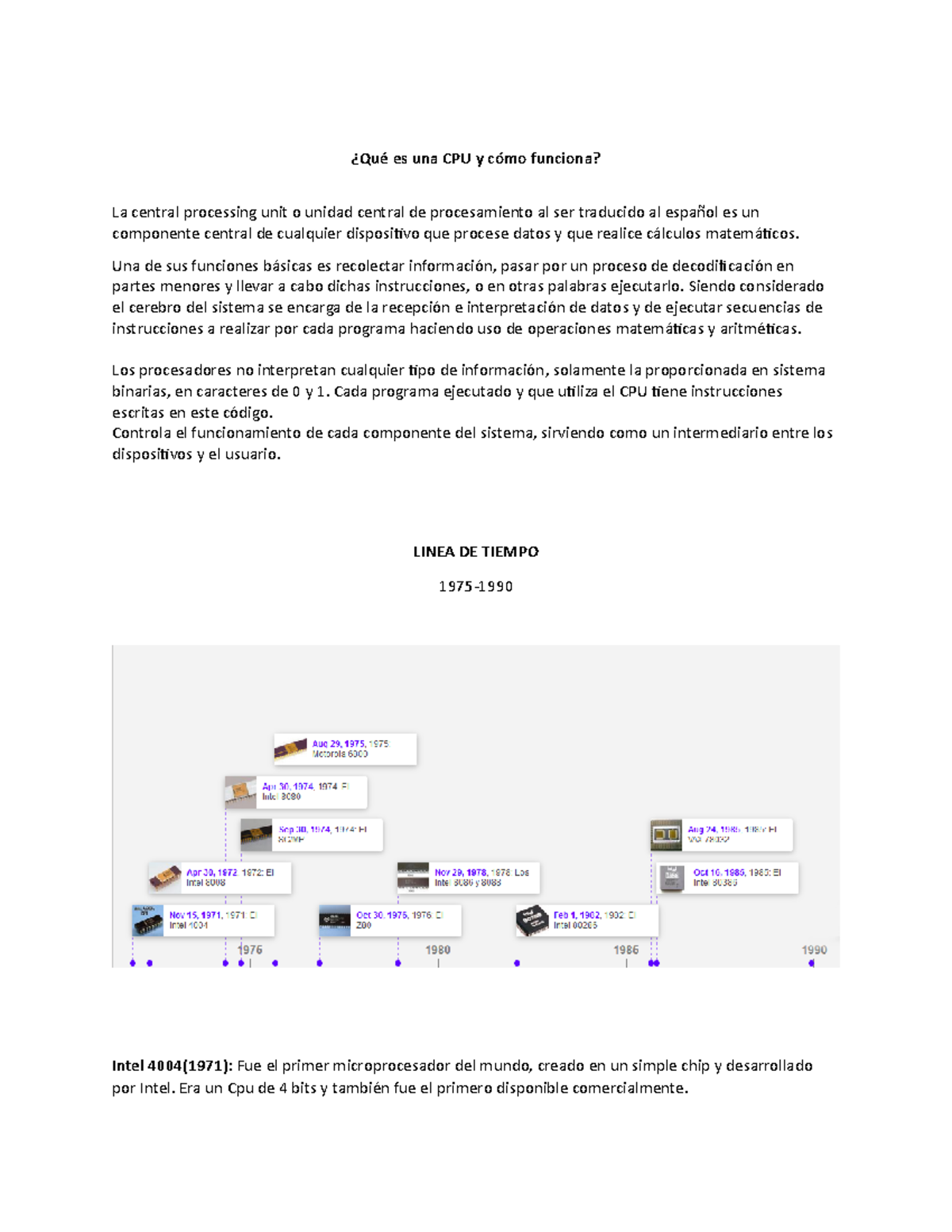 IITC Foro reforzamiento Unidad 2 - ¿Qué es una CPU y cómo funciona? La ...