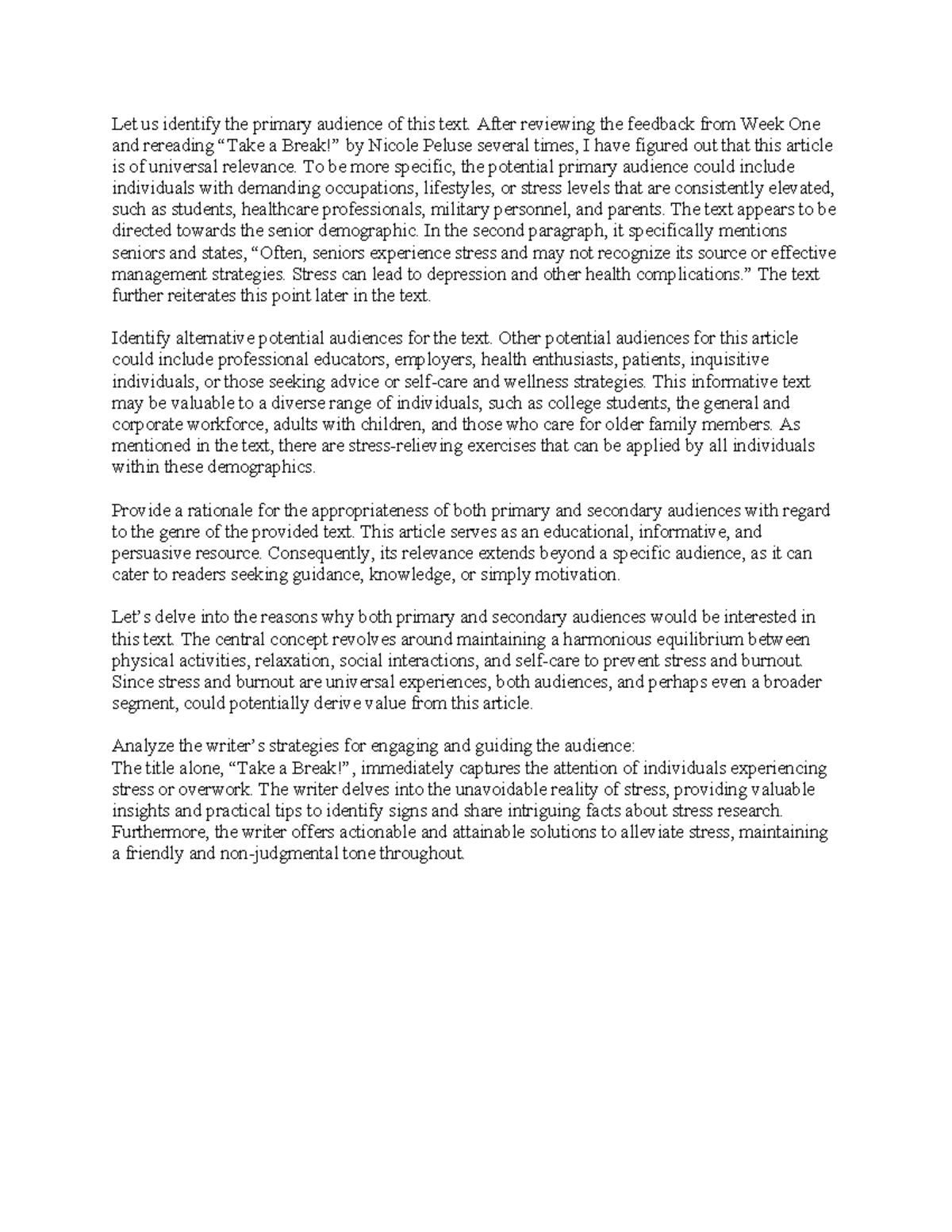 2-2 rewrite copy - Module 2 - Let us identify the primary audience of ...