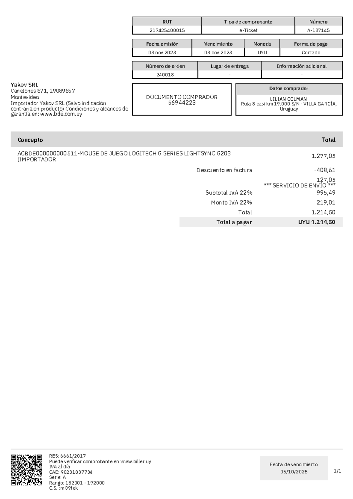 Mouse Gamer De Juego Logitech G Series Lightsync G203 Lila - Descuento ...