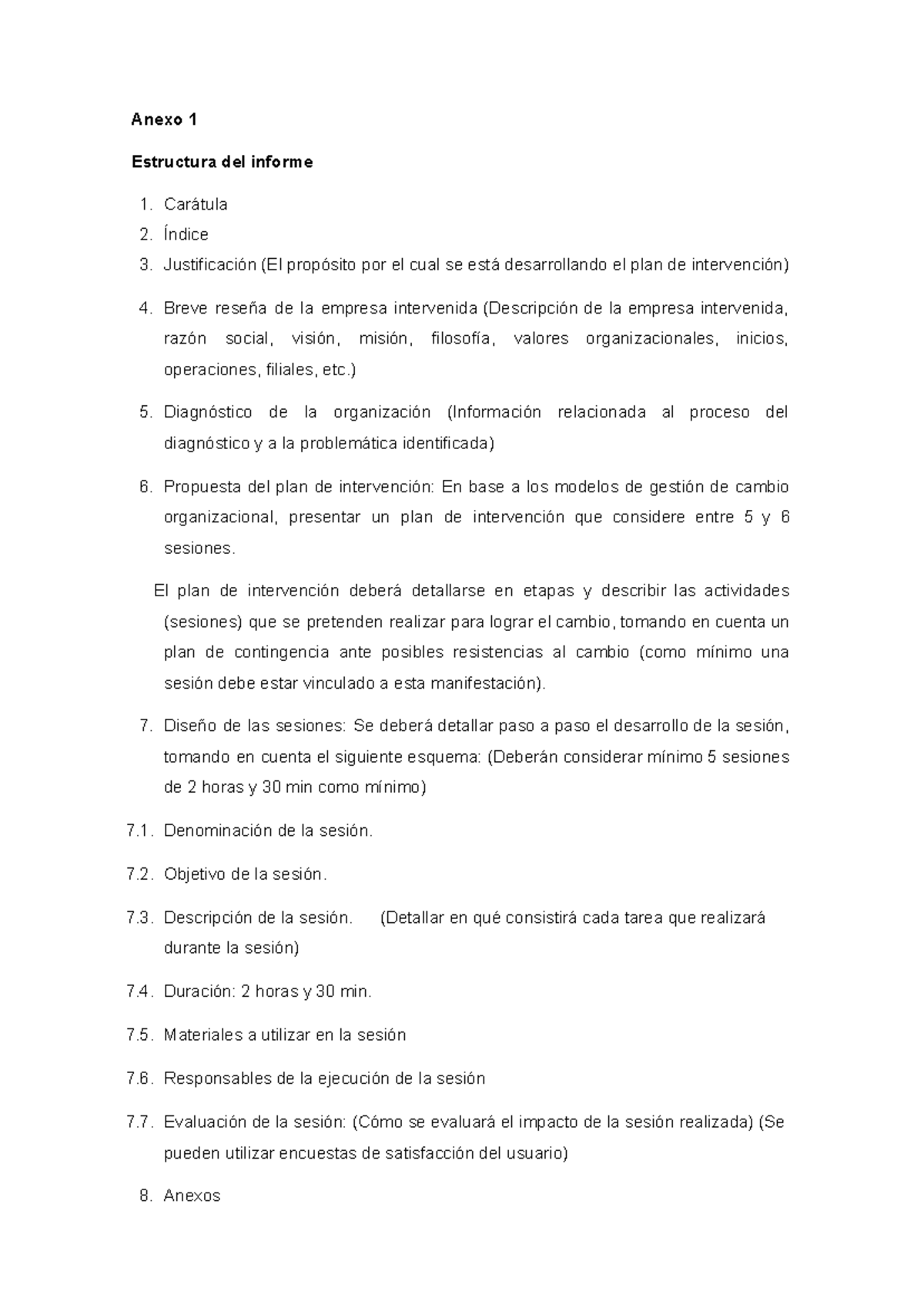 S18 GC P71S Consigna PROY 24C1M V2 docx-1 Yxucqt-3-4 - Anexo 1 Estructura del informe 1 ...