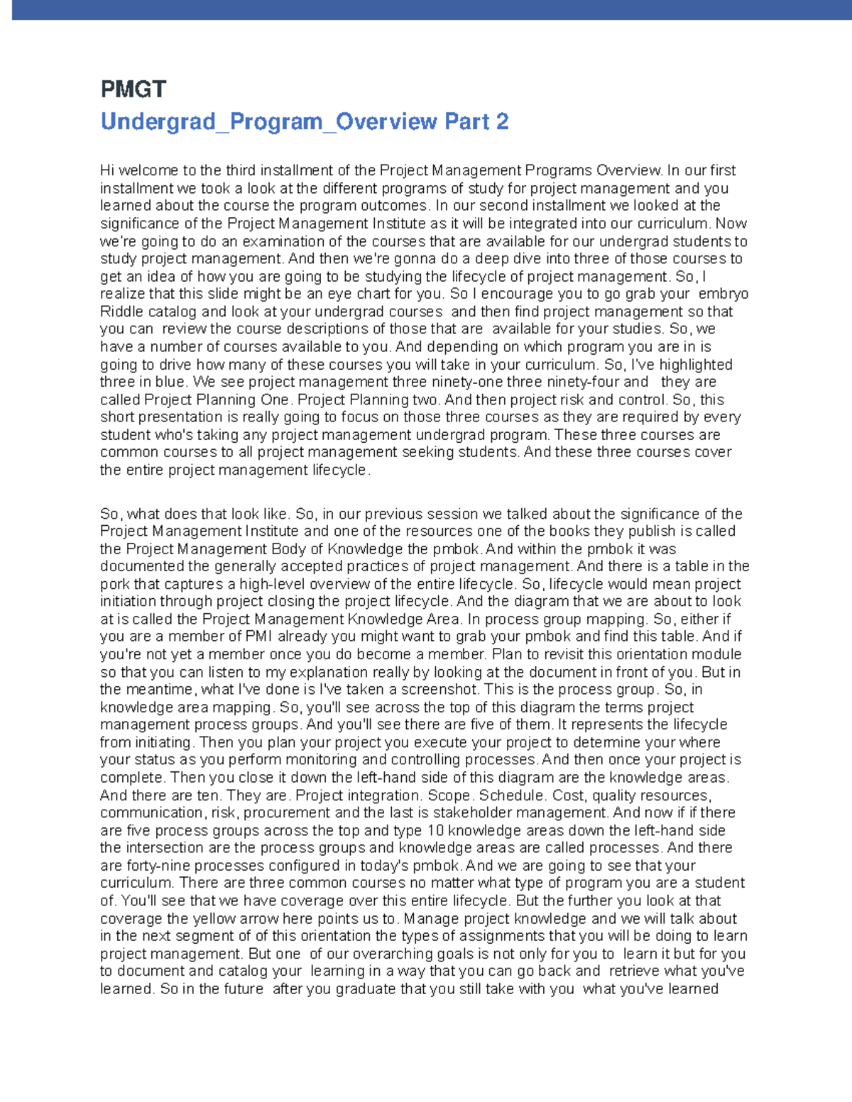 Undergrad Program Overview Part 2 - PMGT Undergrad_Program_Overview ...