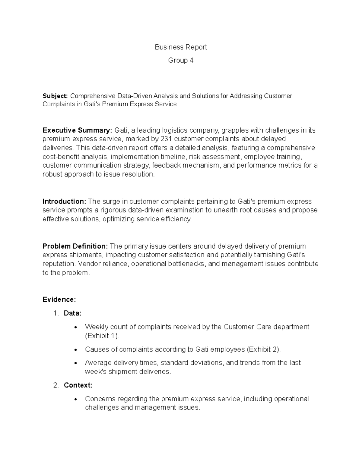 Comprehensive Data-Driven Analysis and Solutions for Addressing ...