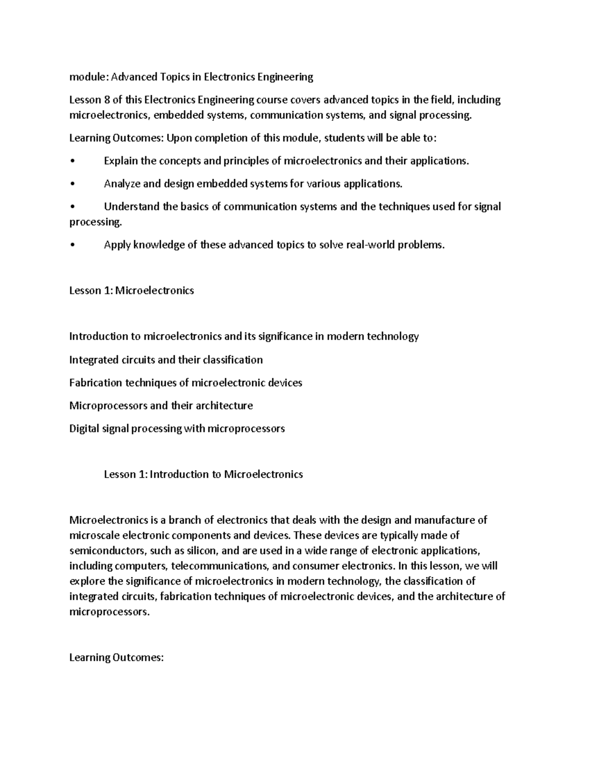 EE8 - Module - module: Advanced Topics in Electronics Engineering ...