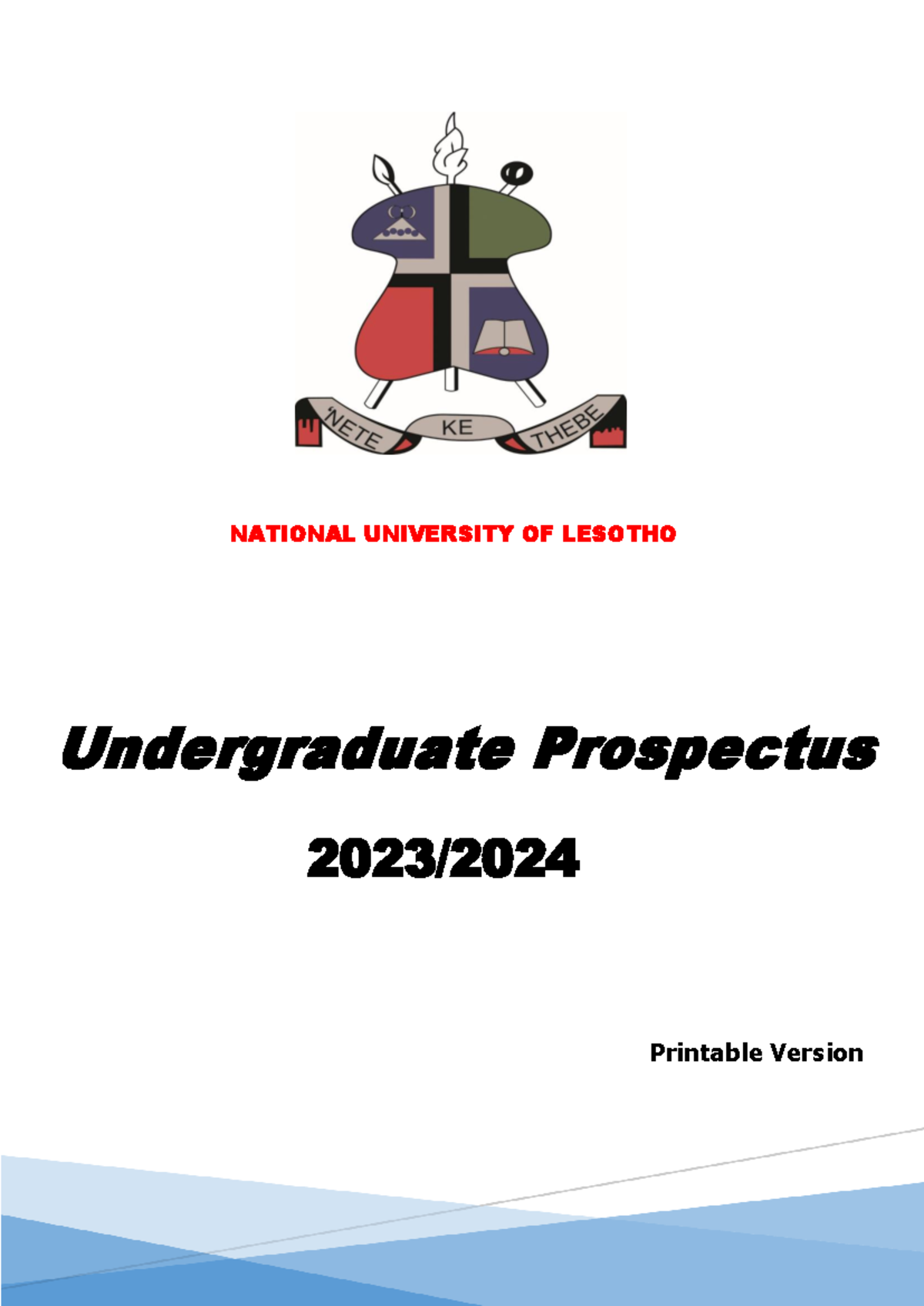 Printable-Undergraduate-Prospectus-2023-2024 - i | P a g e N U L I n f ...