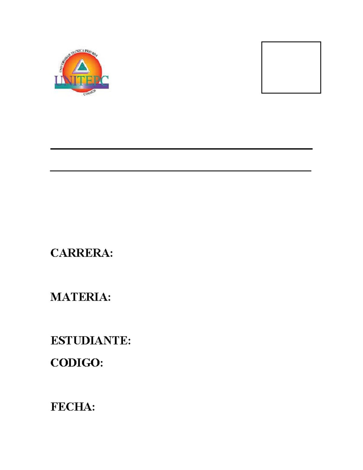 Caratula-1 - Carátula formas - Normas comerciales