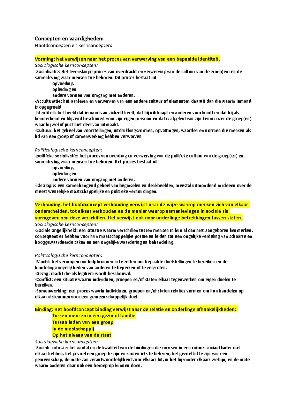 MAW PWW 4 - maw - Concepten en vaardigheden: Hoofdconcepten en ...