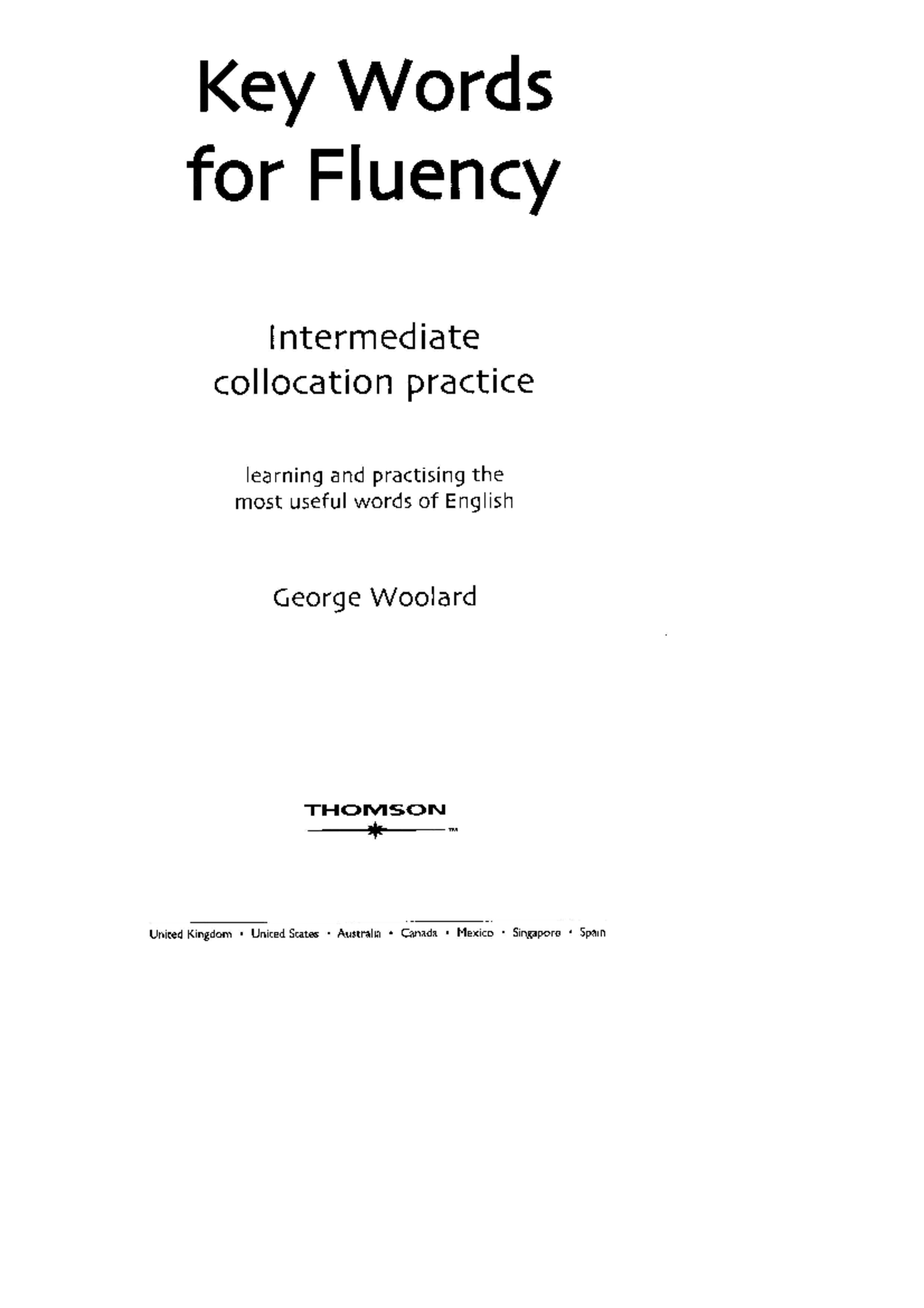 Key Words for Fluency Intermediate - Biology - Studocu