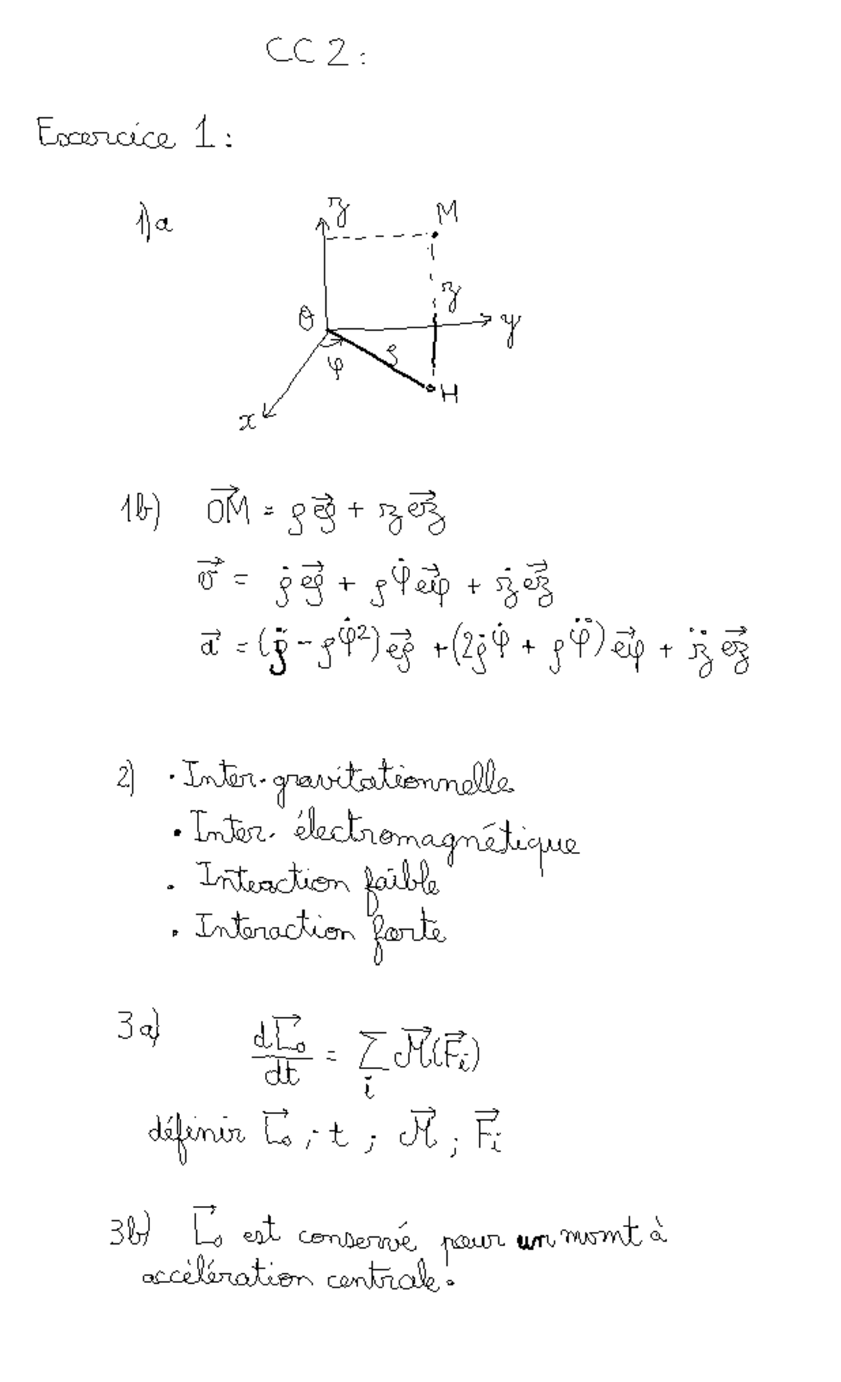 CC2 correction - Mécanique - Studocu
