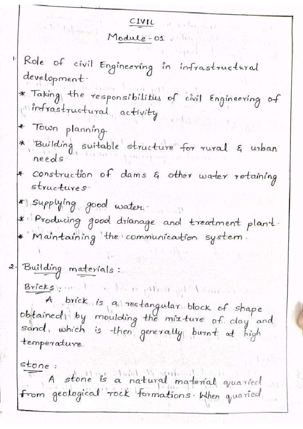 Besck 204A Module 1 - Introduction to Civil - Studocu