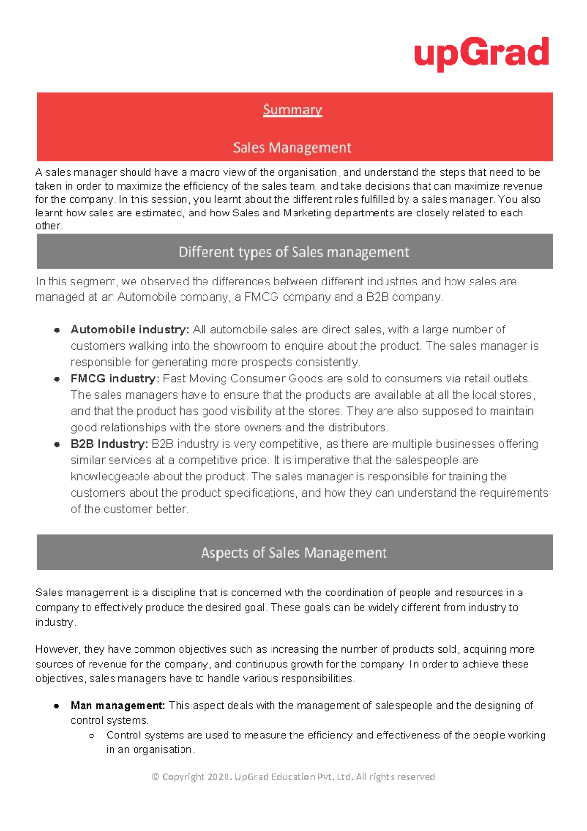 Summary+Doc+-+IMT+7 - impact of digitalisation - A sales manager should ...