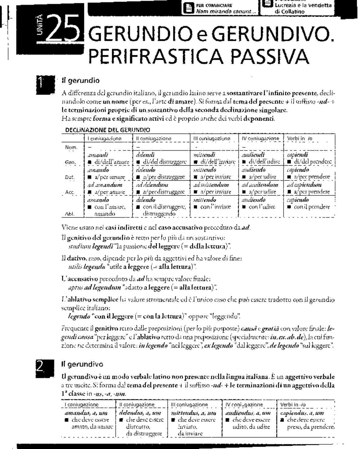 Gerundio e gerundivo 0 - Letteratura latina - Studocu