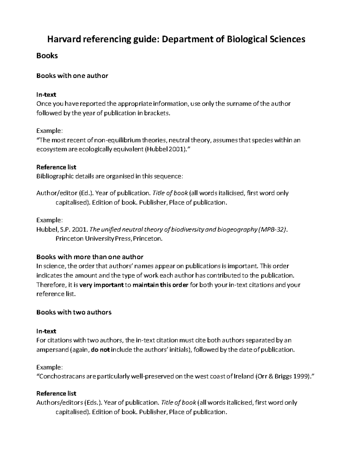 Harvard Referencing Guide 2019 - Harvard referencing guide: Department ...