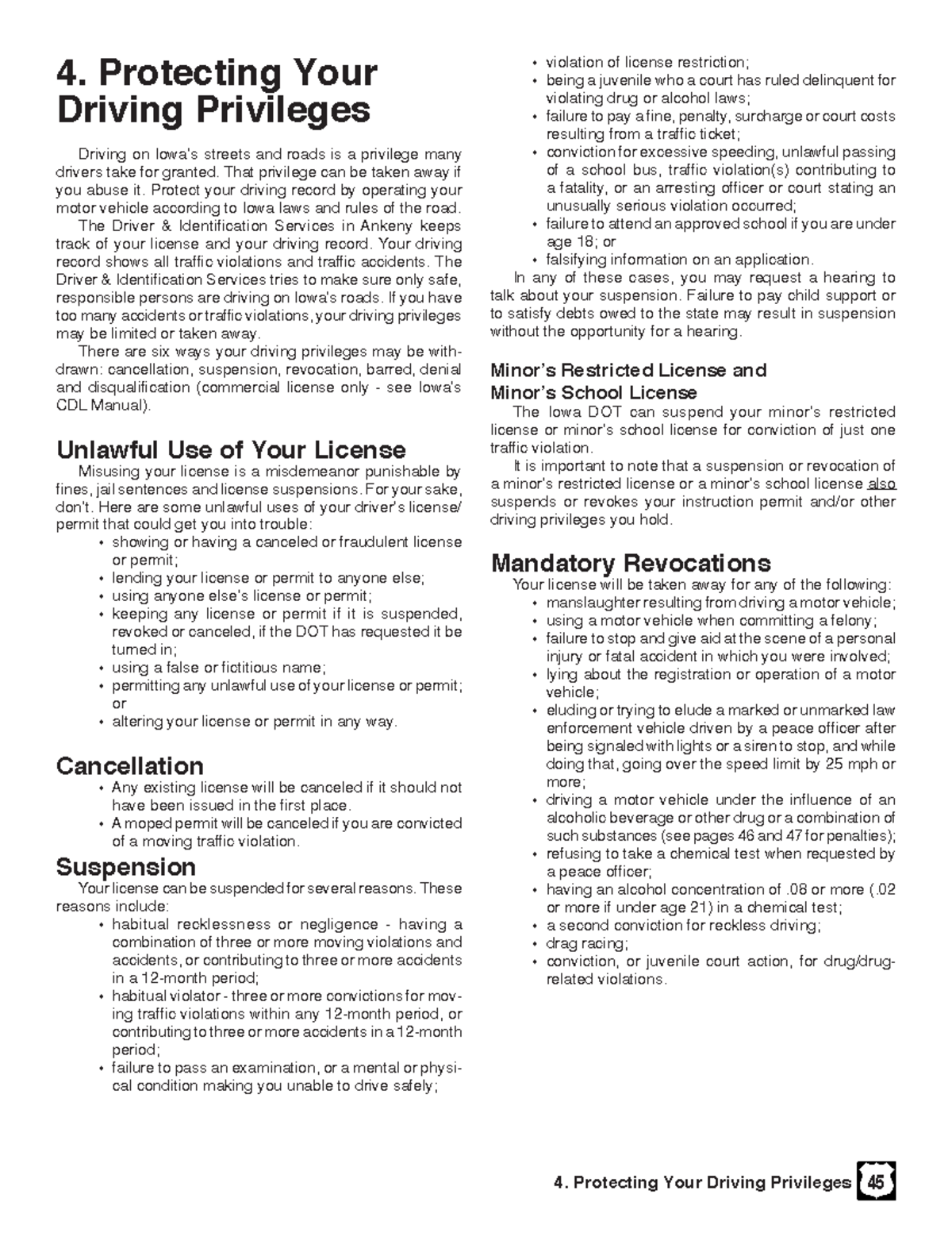 Section 4 - Nursing nutrition - 4. Protecting Your Driving Privileges ...