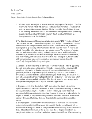 IRP Memo Final - IS 3310 - IRP MEMORANDUM: In this Independent Research Project (IRP), students ...