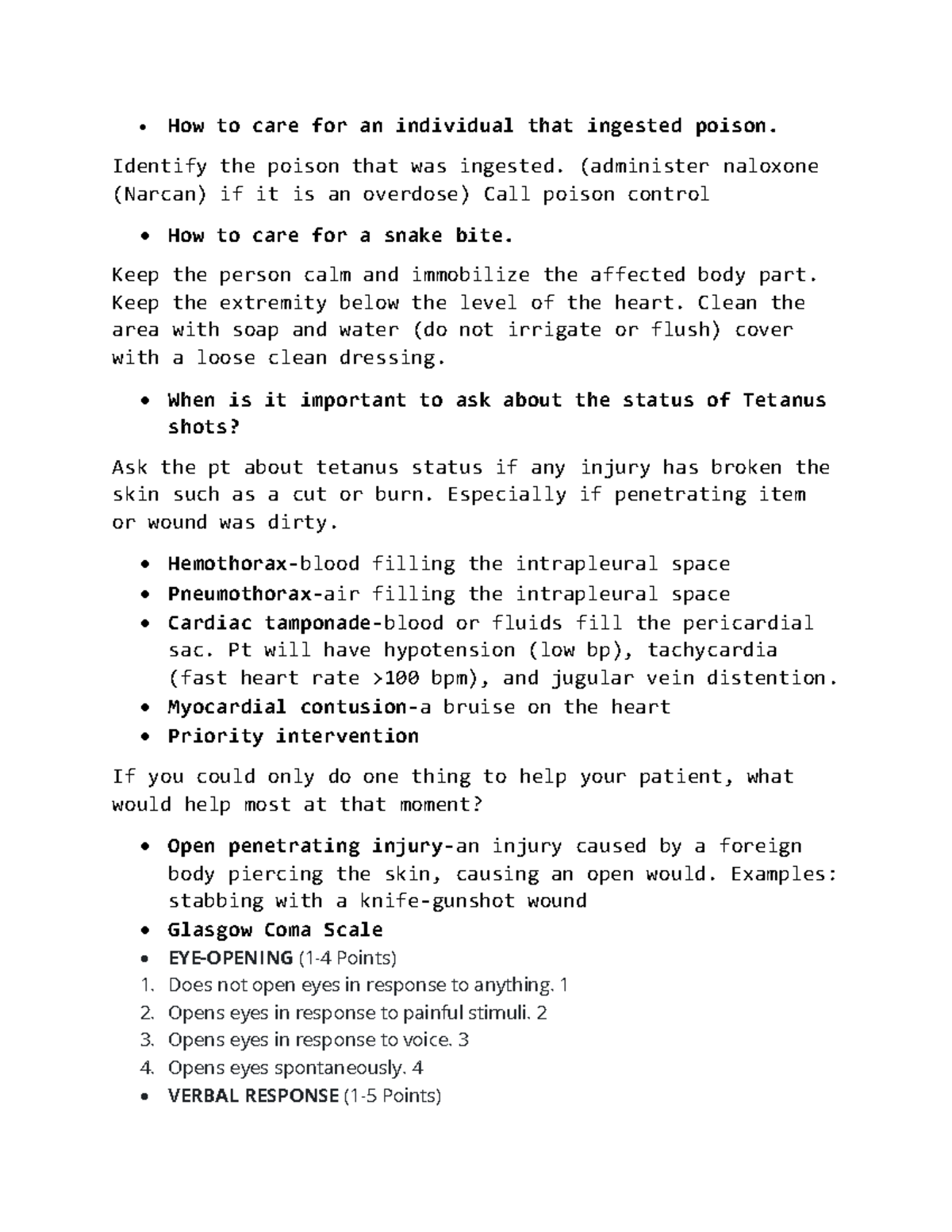 Exam2studyguide - Study Guide Exam 2 - How to care for an individual ...