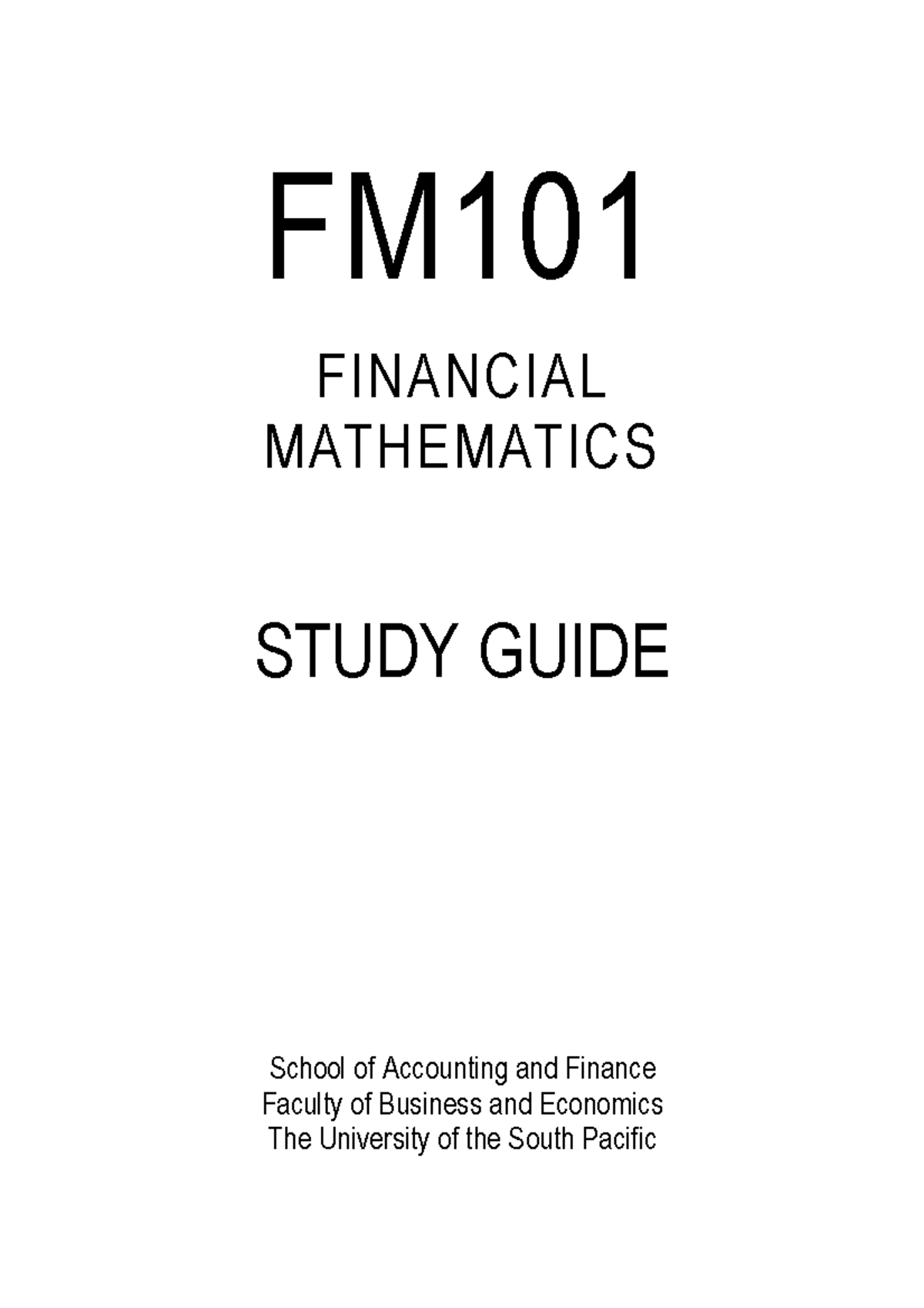 FM101 SG Prelim pages - - Studocu