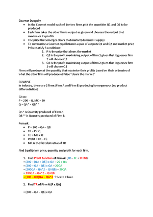 Economic All Formulas - Economics Formulas Marginal cost (MC) at a ...