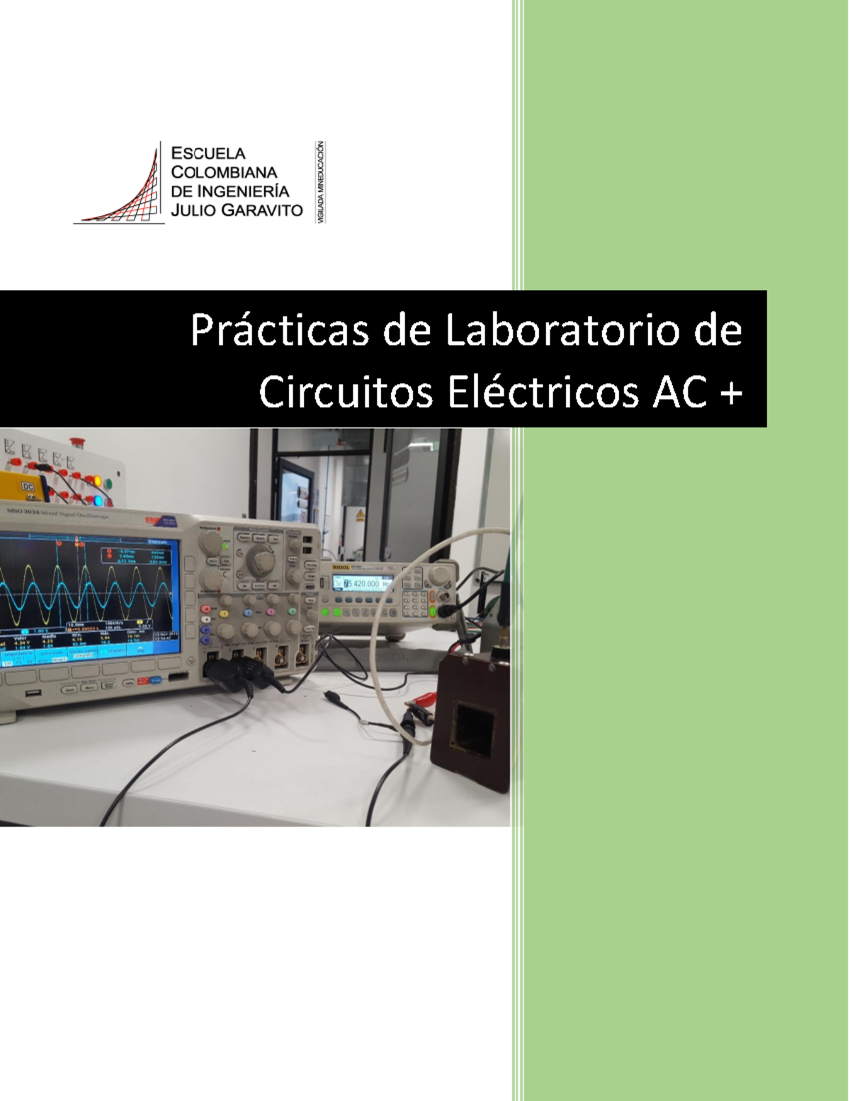 Práctica 4 - Circuito RC en AC - Prácticas de Laboratorio de Circuitos Eléctricos AC + Práctica ...