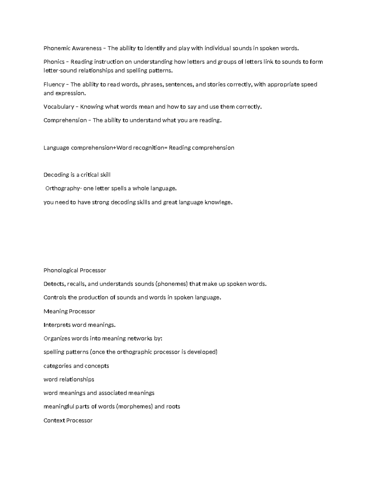 Phonemic Awareness - this will help with notes - Phonemic Awareness ...