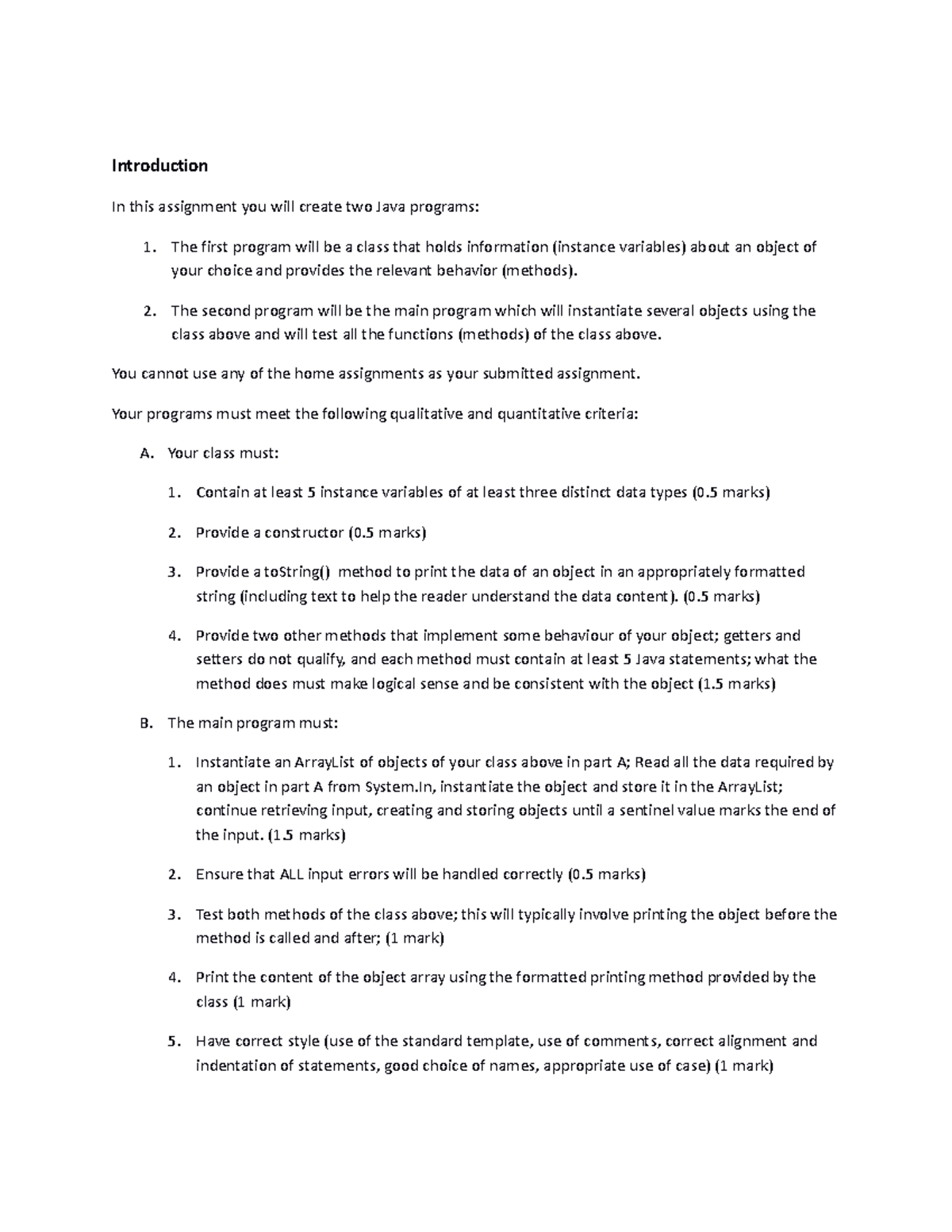 A2 - course info - ITEC 3010 - Yorku - Studocu