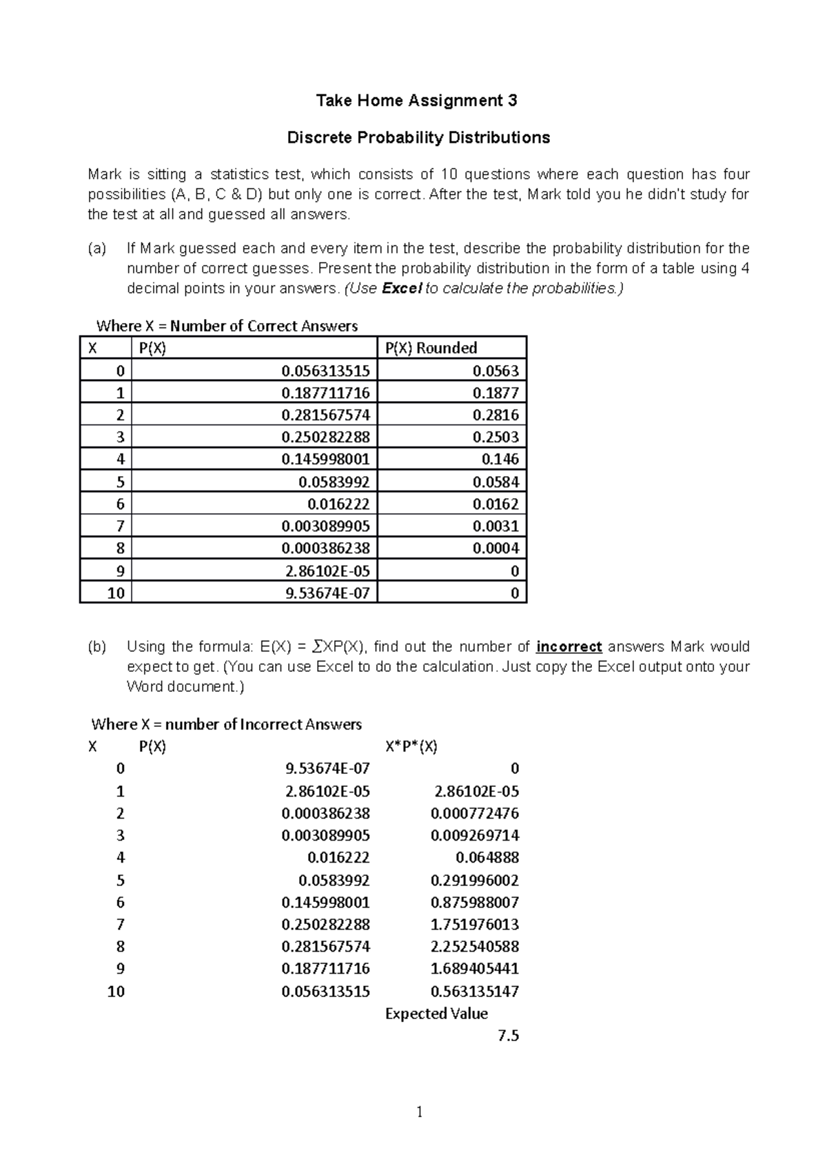 BSB123 THA 3 Discrete Probability Distributions 4 - Take Home ...