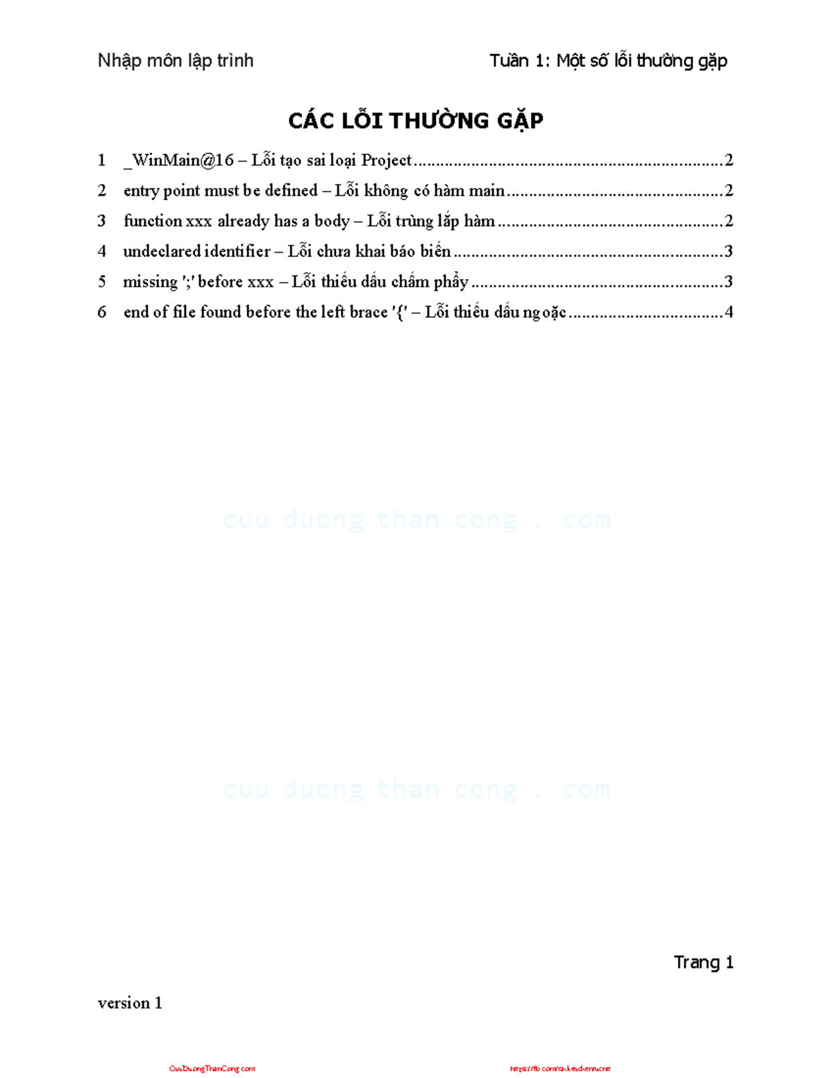 Nhap-mon-lap-trinh nguyen-son-hoang-quoc hdth-tuan01-loithuonggap - [cuuduongthancong - CÁC LỖI ...