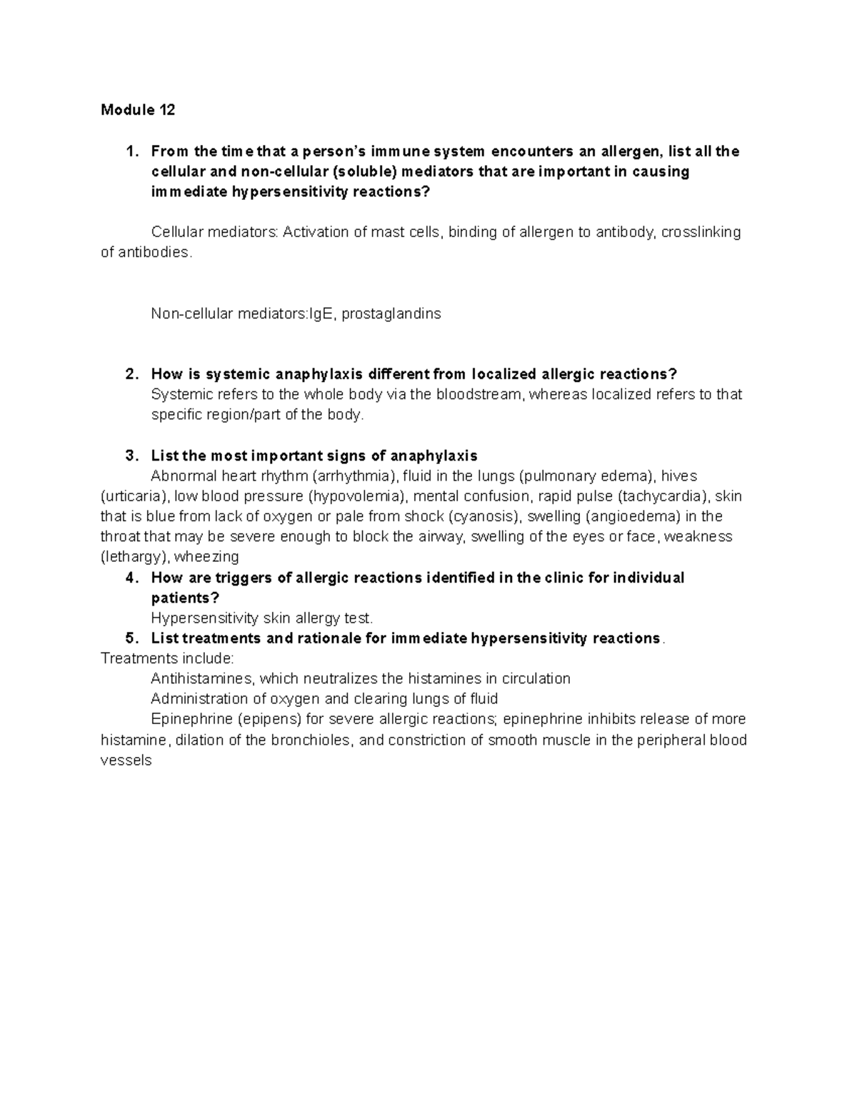 Microbio Module 12 (Lab 12) - Module 12 1. From the time that a person ...