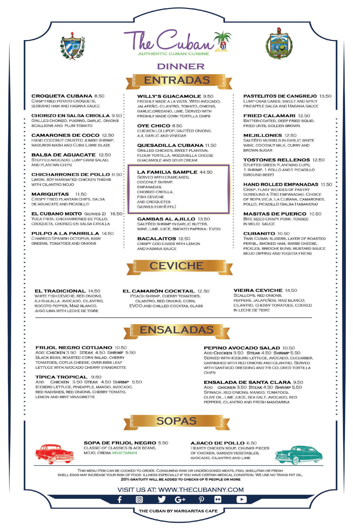 The cuban menu dinnermain - BS Industrial Engineering - Studocu