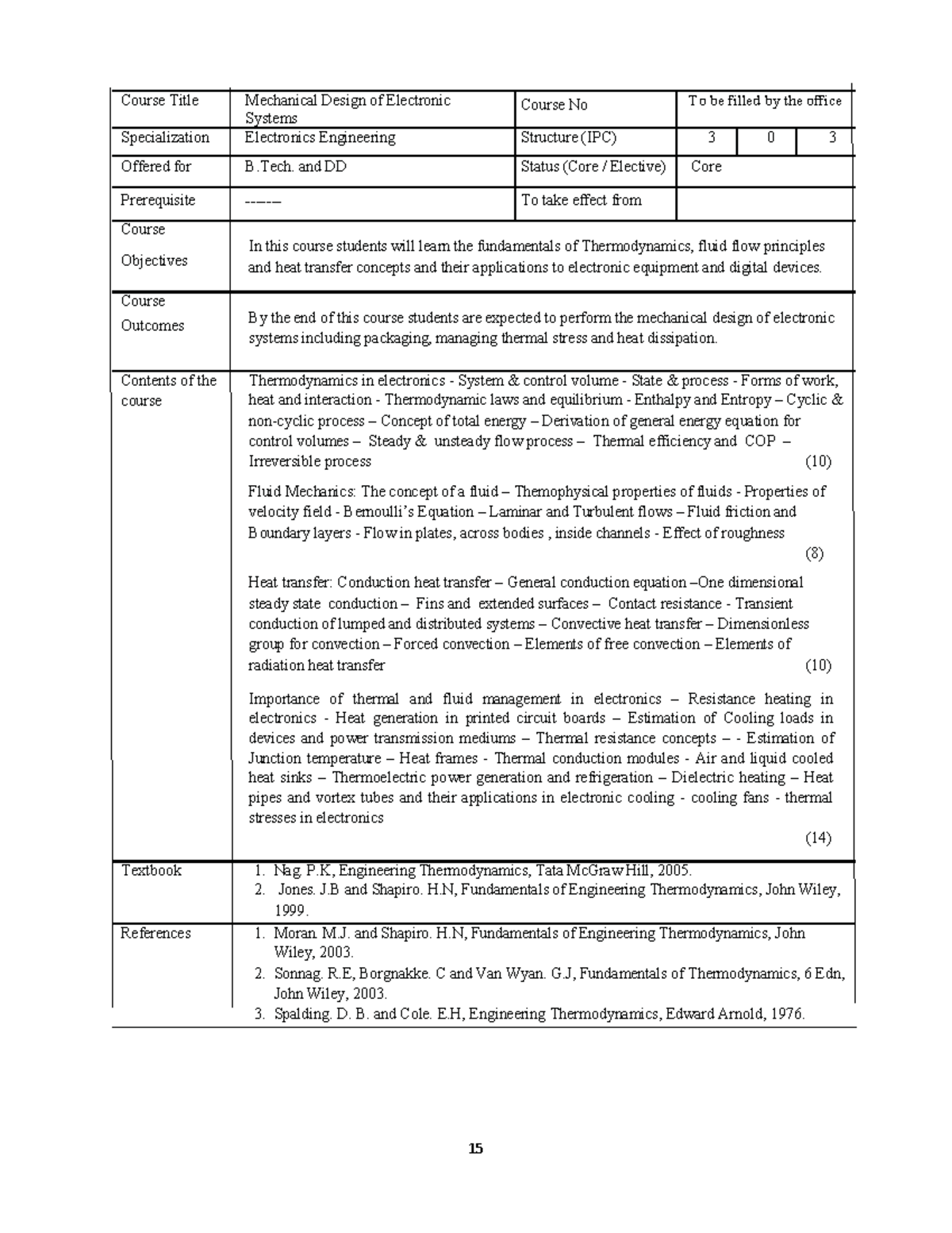 MDES Syllabus - muvvala pullarao - 15 Course Title Mechanical Design of ...