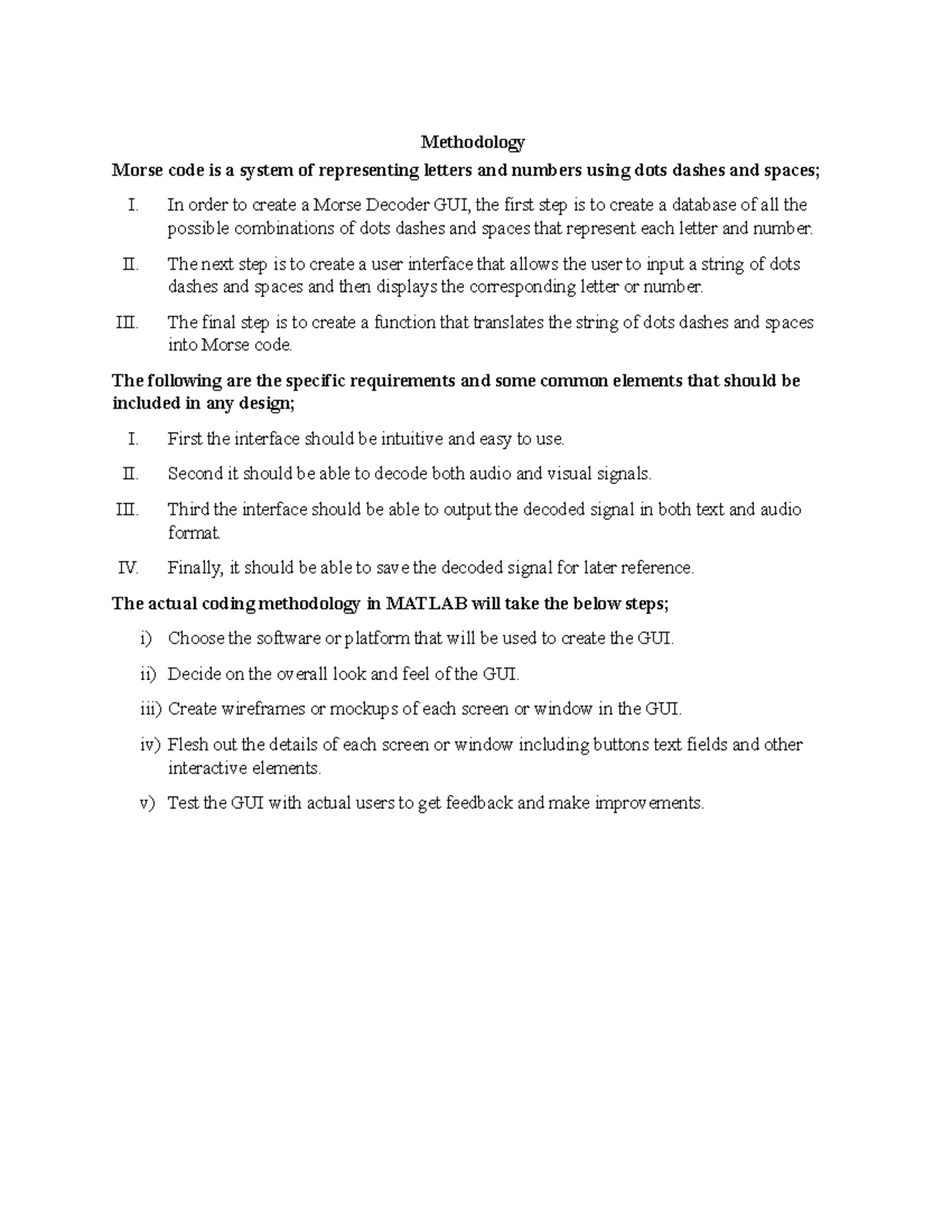 Methodology - Essay Analysis - Methodology Morse code is a system of ...
