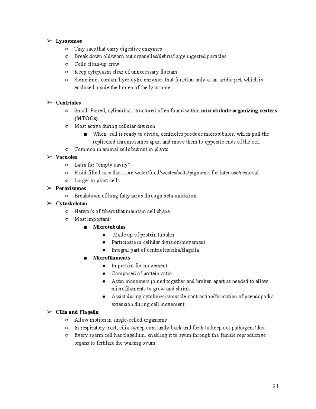 Mol Bio Review-21-25 - Mol Bio Review-21-25 - Lysosomes Tiny sacs that ...